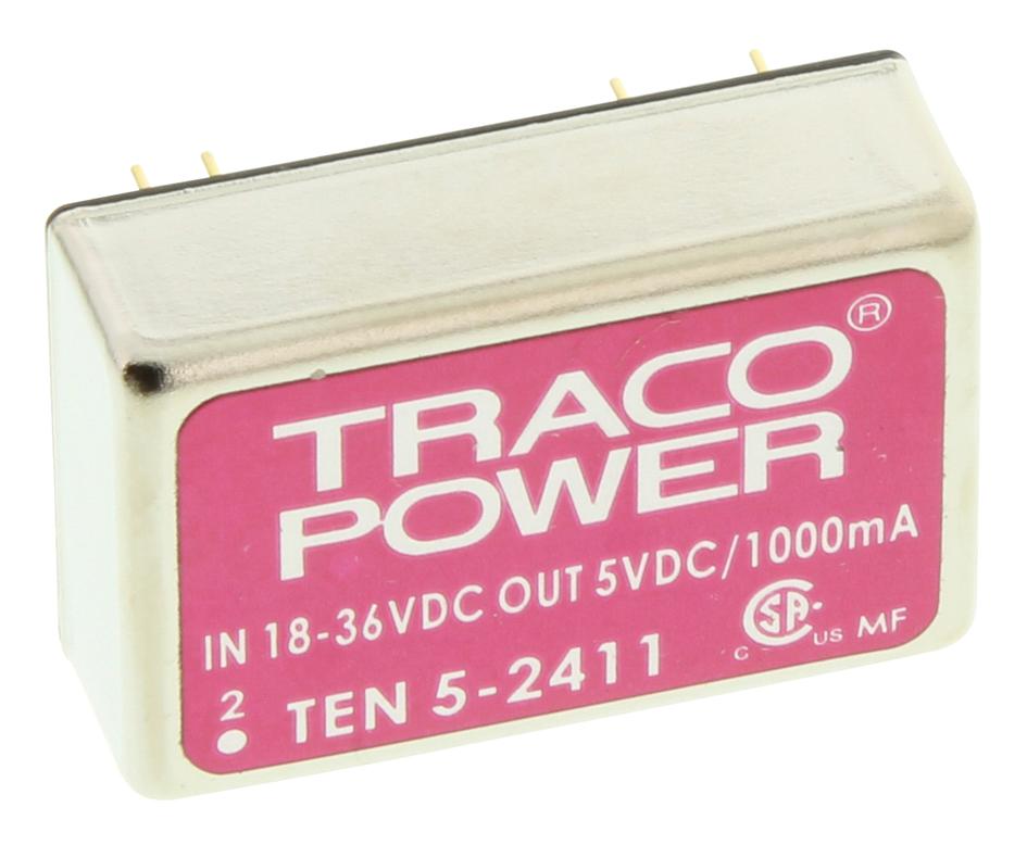 TEN 5-2411 - Traco Power - Isolated Through Hole DC/DC Converter, ITE, 2:1