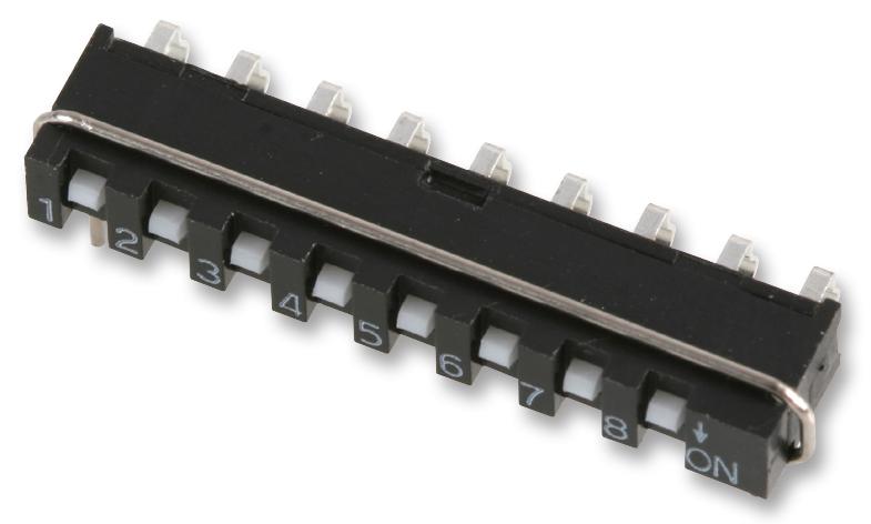 SIP-08A - Multicomp Pro - DIP / SIP Switch, 8 Circuits, Slide