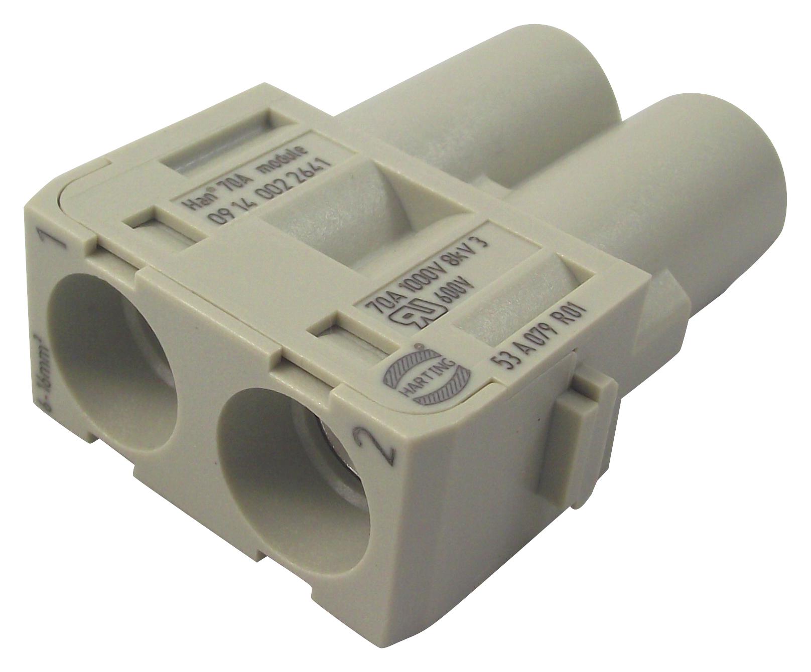 09140022641. - Harting - HAN 70A AXIAL MODULE, MALE 6-16MM